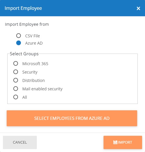 Azure AD Employee Import Process