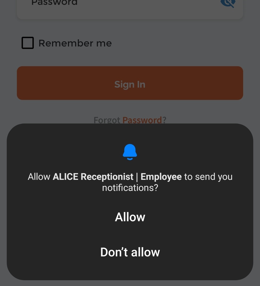 Activating the ALICE Mobile App for Employees